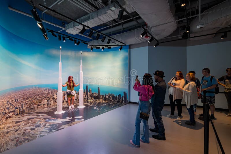 Interior View of the Willis Tower Editorial Photo - Image of travel, skydeck: 316888591