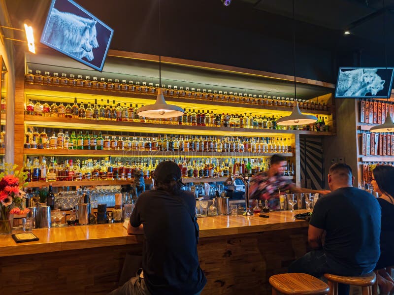 Interior View of the Wolf and Crane Bar Editorial Photo - Image of ...