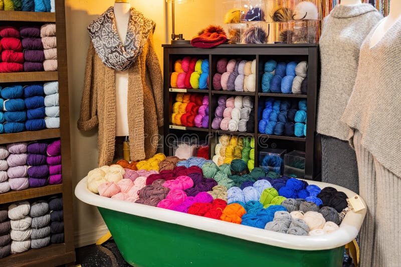Interior View of a Wool Store Editorial Stock Image - Image of guthrie ...