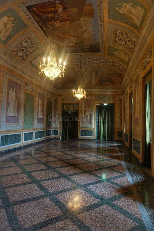 Interior of Villa Olmo in the City of Como. Editorial Photography ...