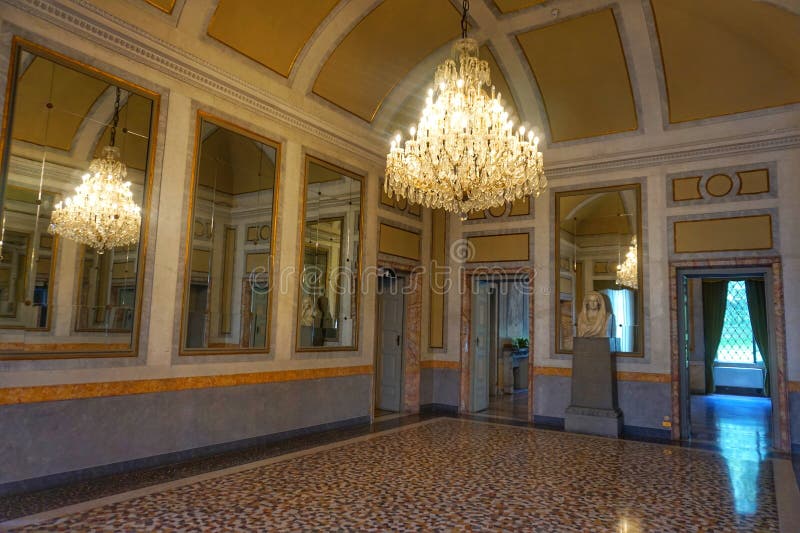 Interior of Villa Olmo in the City of Como. Editorial Image - Image of ...