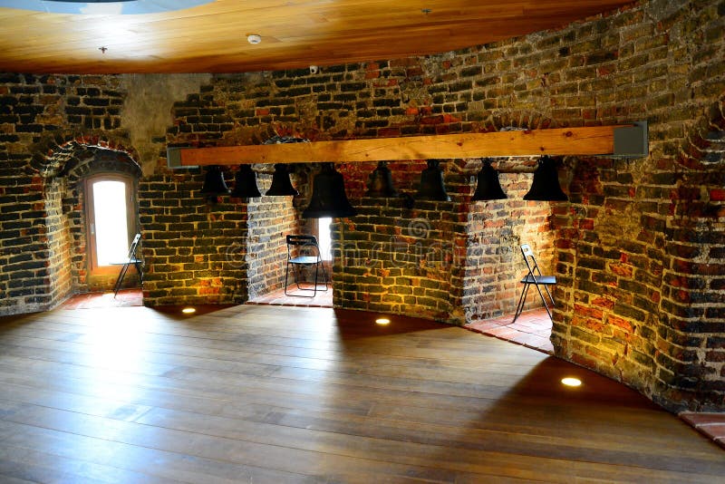 Interior of Vilnius Cathedral Belfry in Cathedral Place Stock Image ...