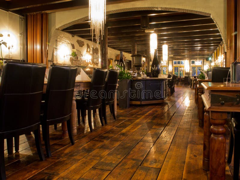 Vintage Restaurant Interior Stock Photo - Image of cafe, formal: 27977666