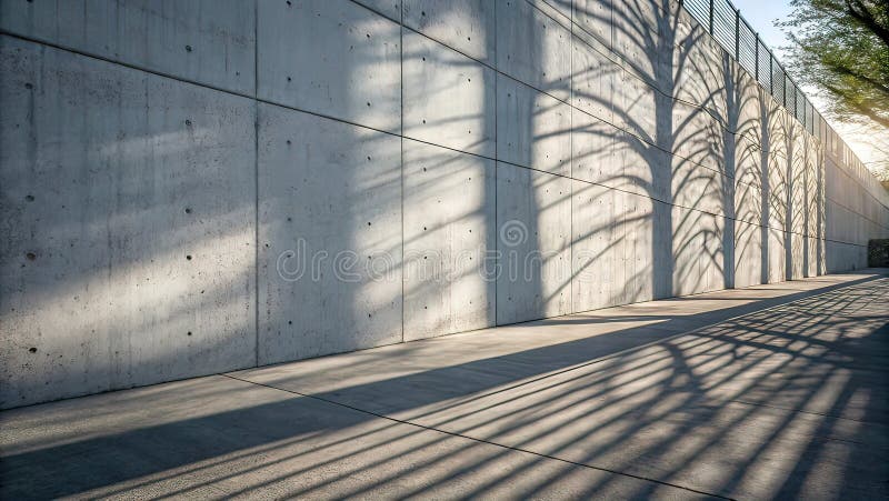 Interior Wall Background, Blurred Shadow Background on Gray Concrete ...