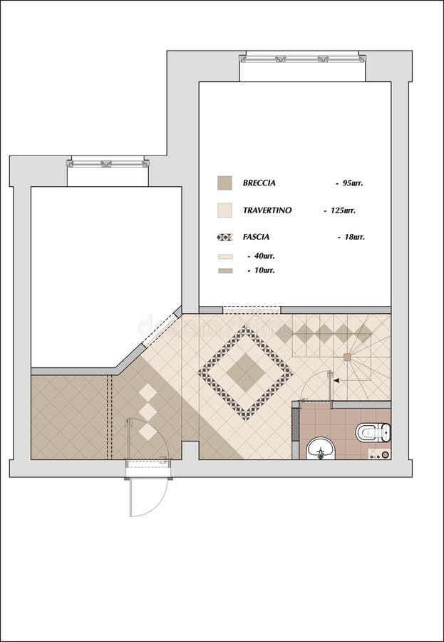 Interior wall layout stock illustration. Illustration of room - 154720696