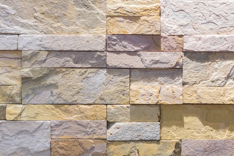 Interior Wall Made by Stone Tiles Stock Photo - Image of light ...