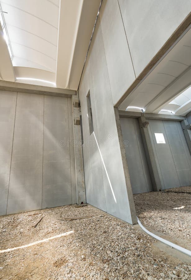 Interior Walls of Building Under Construction Stock Image - Image of ...