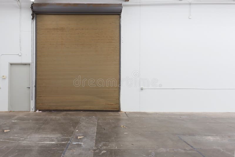 Interior Warehouse Door stock image. Image of empty, storage - 83205403