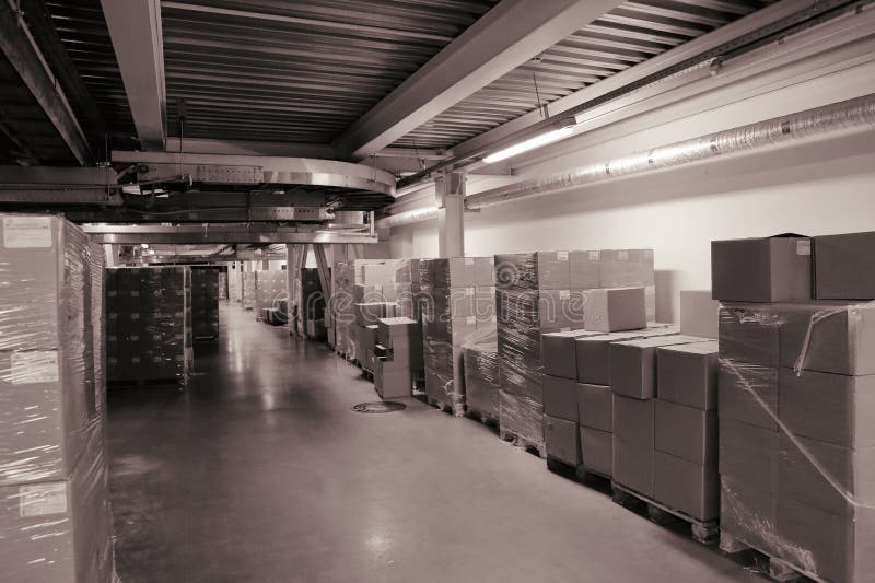 The Interior of the Warehouse Stock Photo - Image of room, delivery ...
