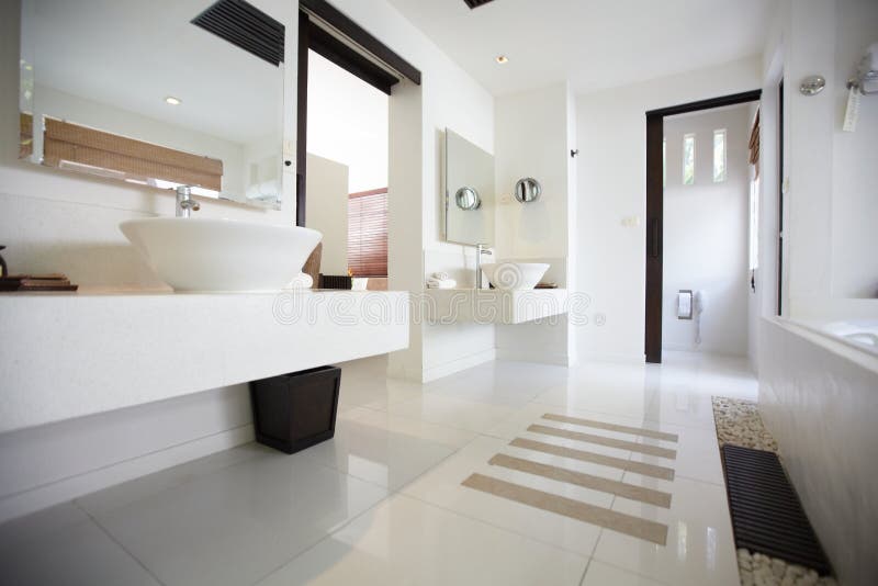 Interior of washing room stock photo. Image of mirror - 40390198