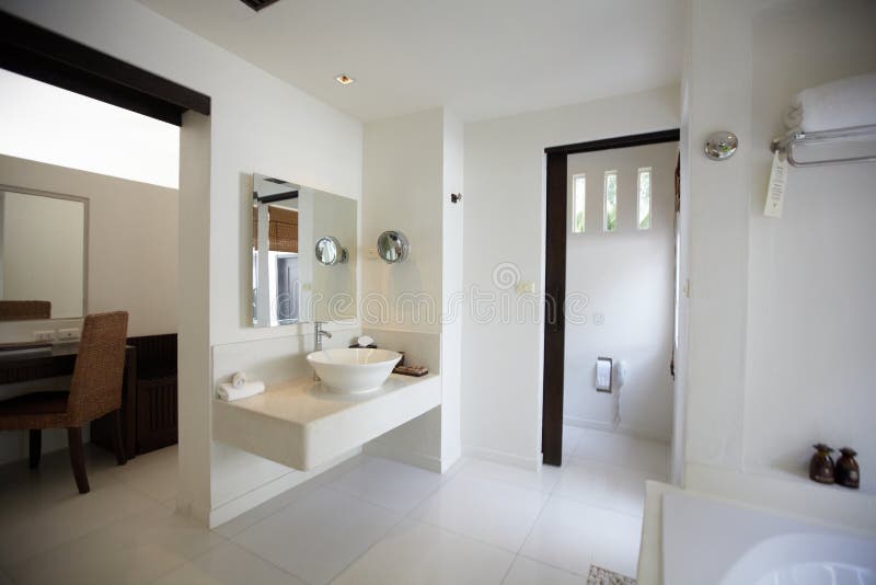 Interior of washing room stock image. Image of hotel - 40390313