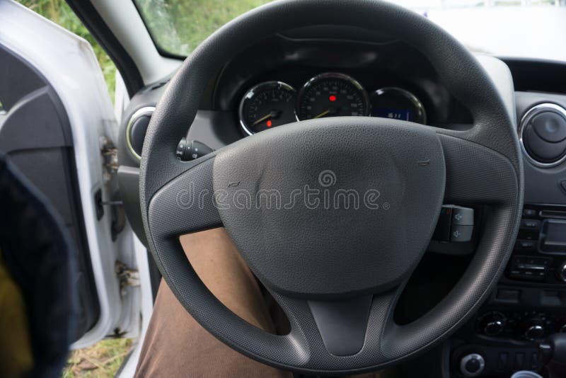 The Interior of the Wheel of a Car Stock Illustration - Illustration of ...
