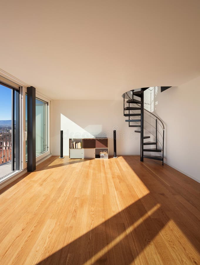 Interior, wide loft stock image. Image of indoor, interior - 51028995