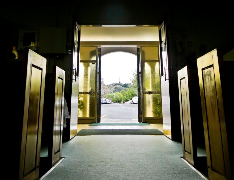 Interior Wide Shot of a Funeral Chapel Stock Image - Image of celebrate ...