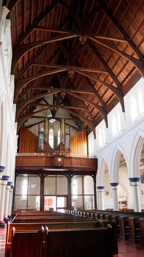 Interior Wide Shot of a Funeral Chapel Stock Photo - Image of religion ...