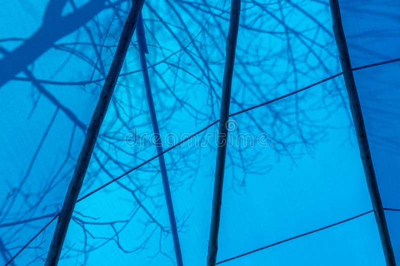 The interior of the wigwam stock photo. Image of tepee - 271225396