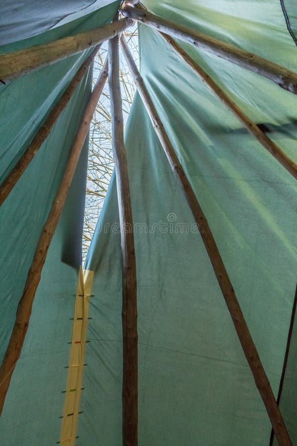 The interior of the wigwam stock photo. Image of upper - 271226508