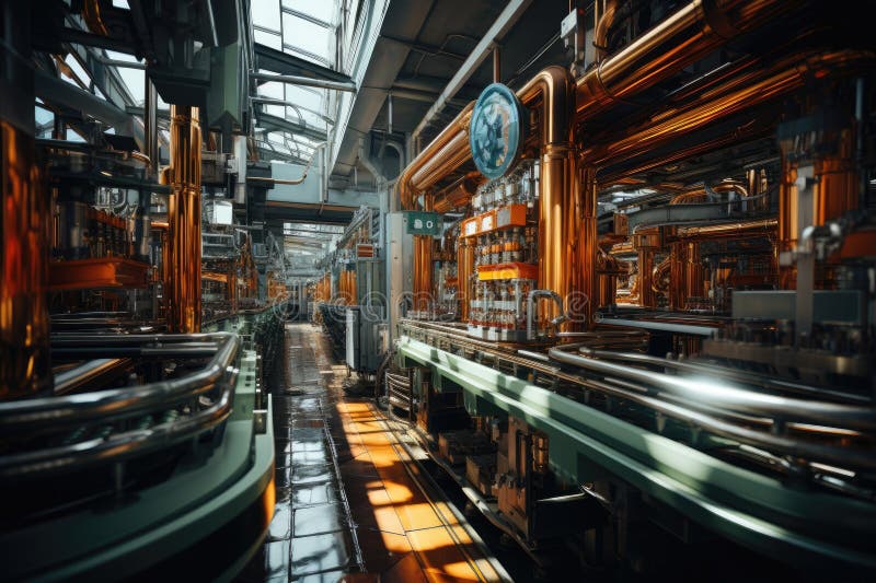 Interior of Workshop Factory Stock Illustration - Illustration of ...