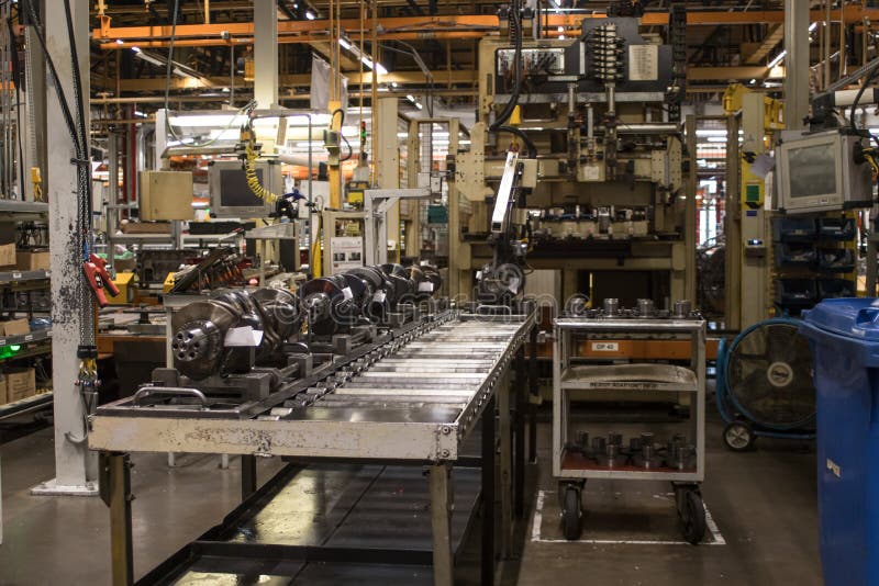 Interior Workstation of an Engineering Manufacturing Factory with ...