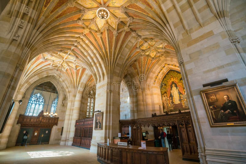 Interior of Yale University Library Editorial Photo - Image of haven ...