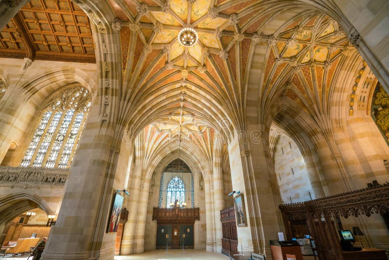 Interior of Yale University Library Editorial Image - Image of collage ...