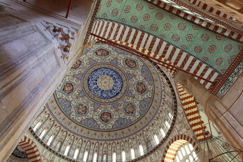 Interiore Della Moschea Di Selimiye, Edirne. Fotografia Stock ...