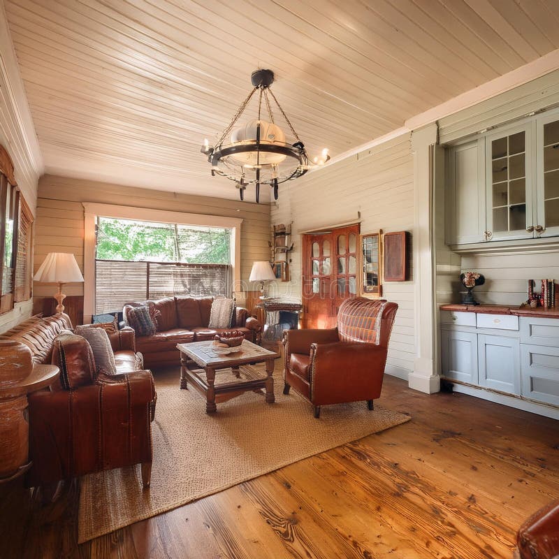 Interiors of an American House, AI Generated Stock Illustration ...