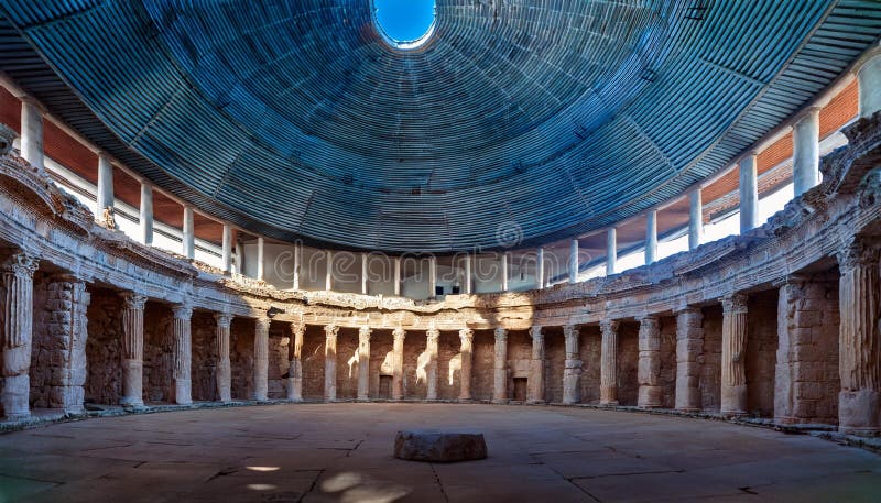 Interiors of Ancient Roman Architecture, AI Generated Stock ...