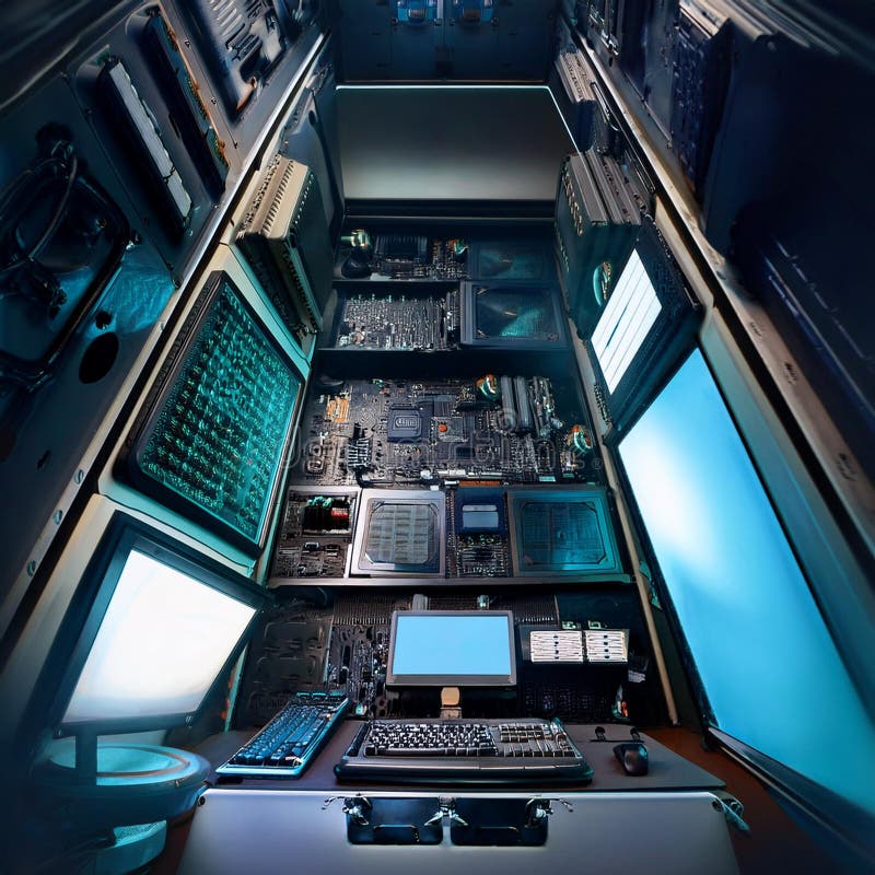 Interiors of a Computer, AI Generated Stock Illustration - Illustration ...
