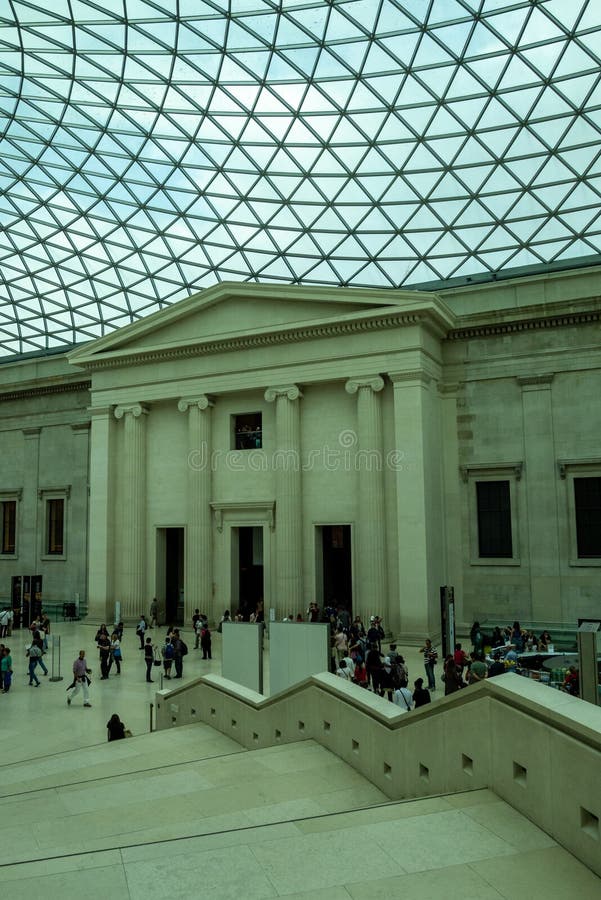 Interiors Court of British Museum Editorial Stock Image - Image of ...