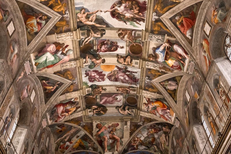 Interiors and Details of the Sistine Chapel, Vatican City Editorial ...