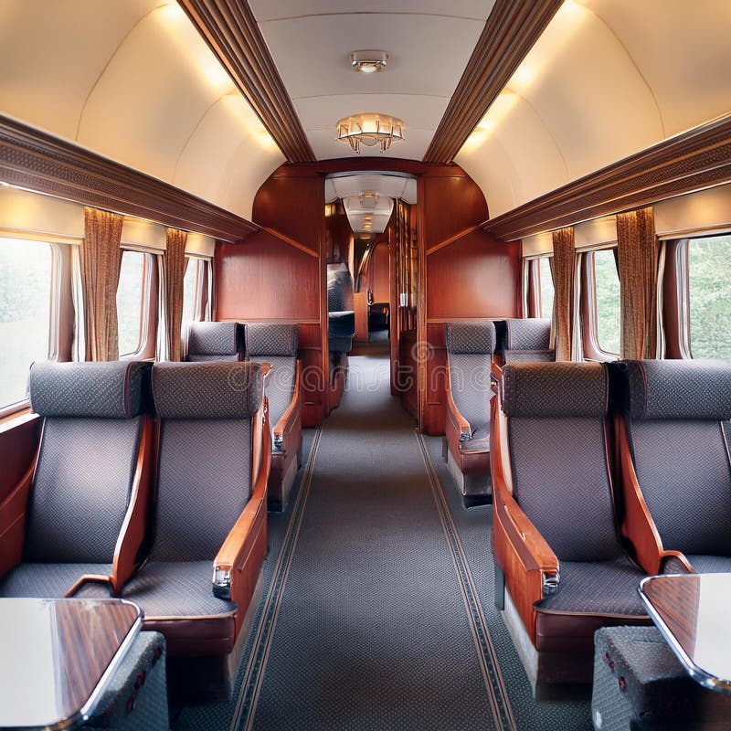 First Class Train, AI Generated Stock Illustration - Illustration of ...
