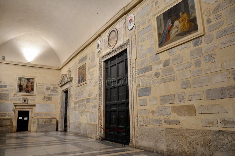 Interiors of an Historic Building in Rome Editorial Stock Photo - Image ...