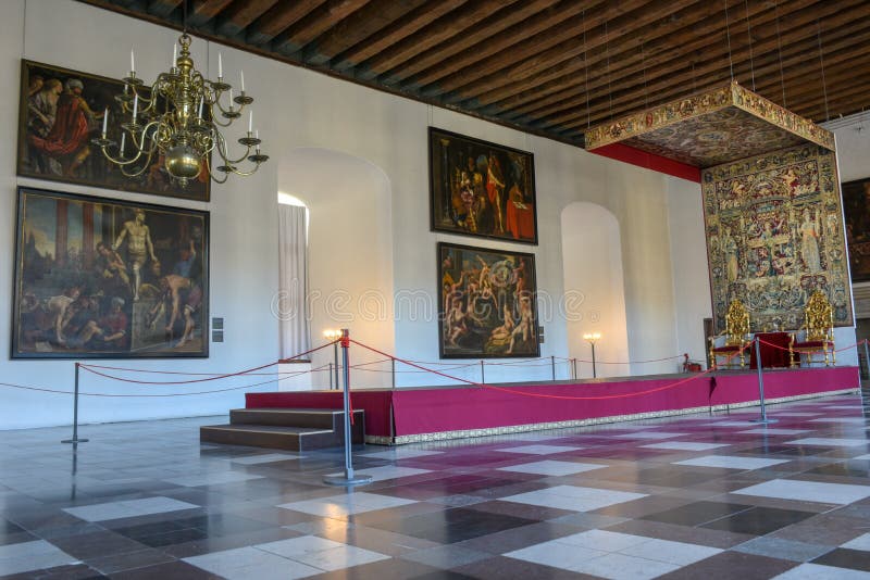Interiors of Kronborg Castle at Helsingor on Denmark Editorial ...