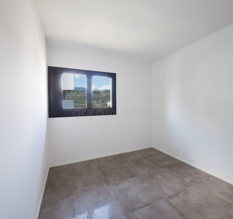 Interiors of Modern Apartment, Empty Room Stock Photo - Image of ...