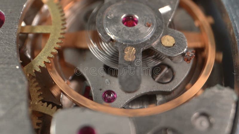 The Inside of a Working Mechanical Watch Stock Video - Video of machine ...