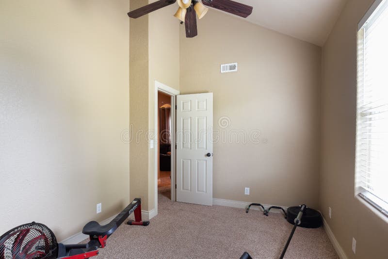 Interiors of a Room for a Home Gym with Training Equipments Editorial ...