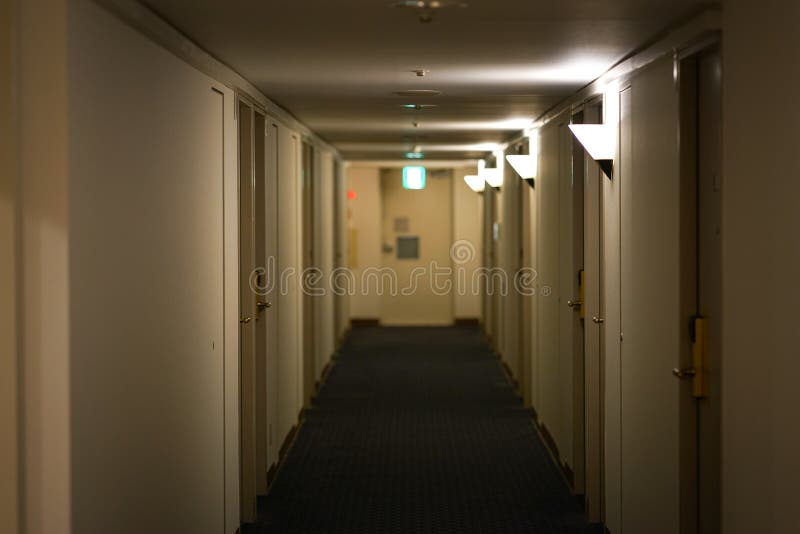 Interiors Walkway in the Hotel. Stock Image - Image of brown, indoor ...
