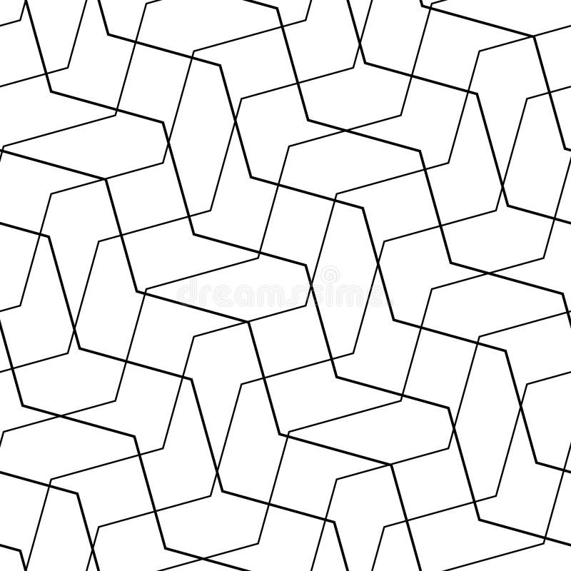 Interlace, Twine, Tangled Lines Seamlessly Repeatable Pattern ...