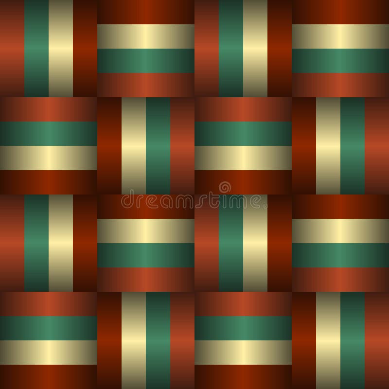 Interlaced Ribbons Seamless Pattern Stock Vector - Illustration of ...