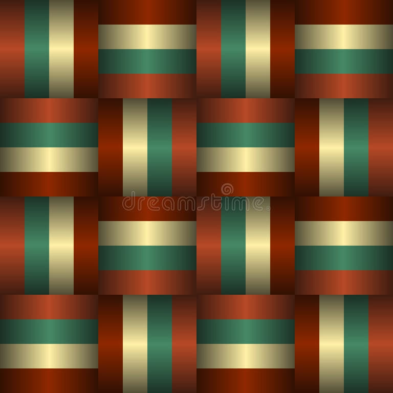 Interlaced Ribbons Seamless Pattern Stock Vector - Illustration of ...