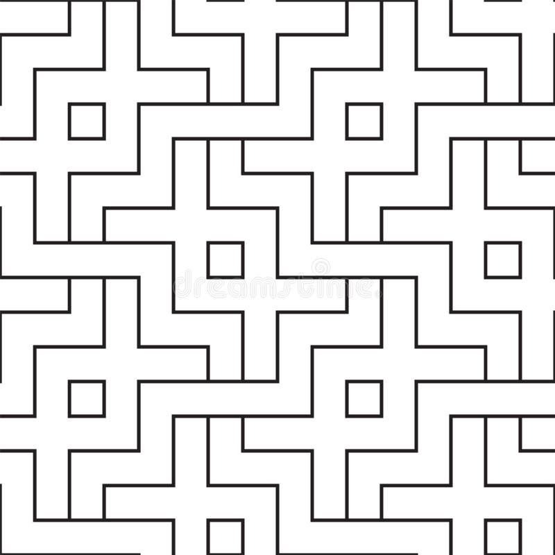 Interlaced White Geometric Pattern. Interlocking Seamless Vector ...