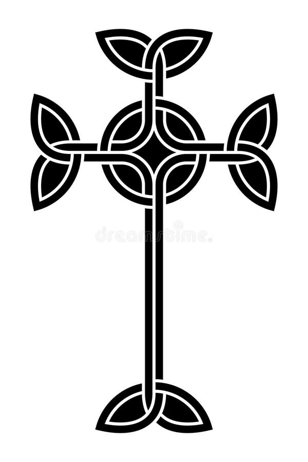 Triangle Interlaced with Three Circle Segments, a Trinity Emblem Stock ...