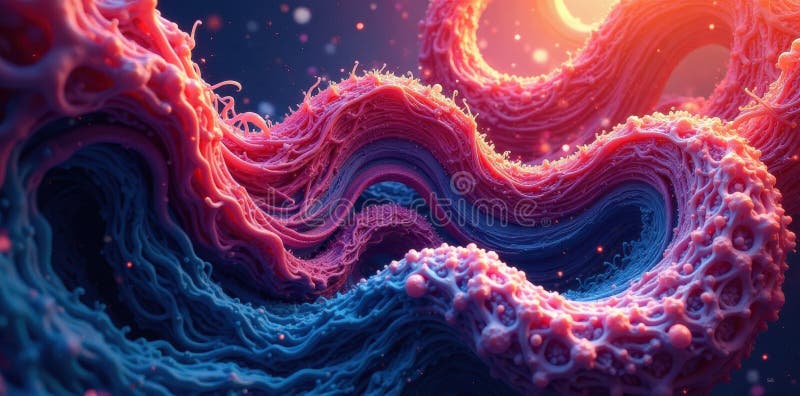 Interlacing, Biomorphic Shapes Form a Complex, Visually Rich Wallpaper ...