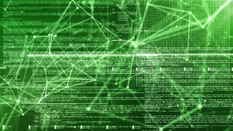 Computer Codes are Projected on the Screen while it is Being Typed or ...