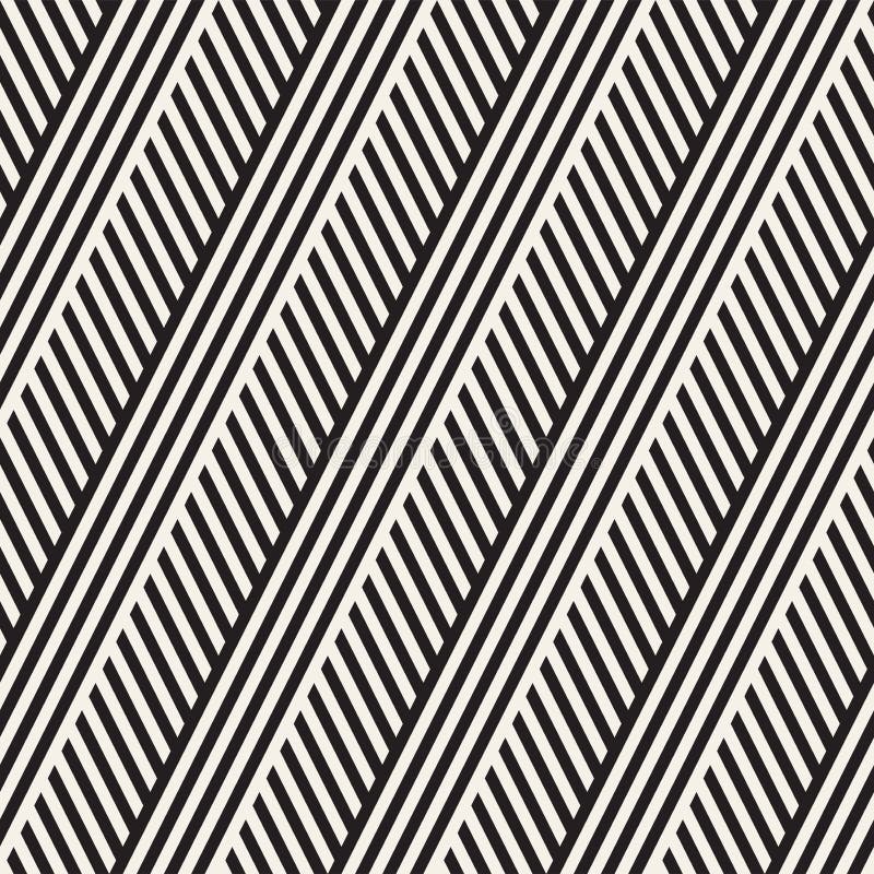 Interlacing Parallel Stripes. Vector Seamless Monochrome Pattern Stock ...