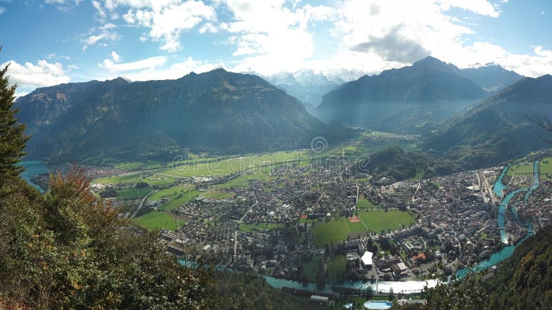Interlaken view stock photo. Image of view, europe, interlaken - 128082180