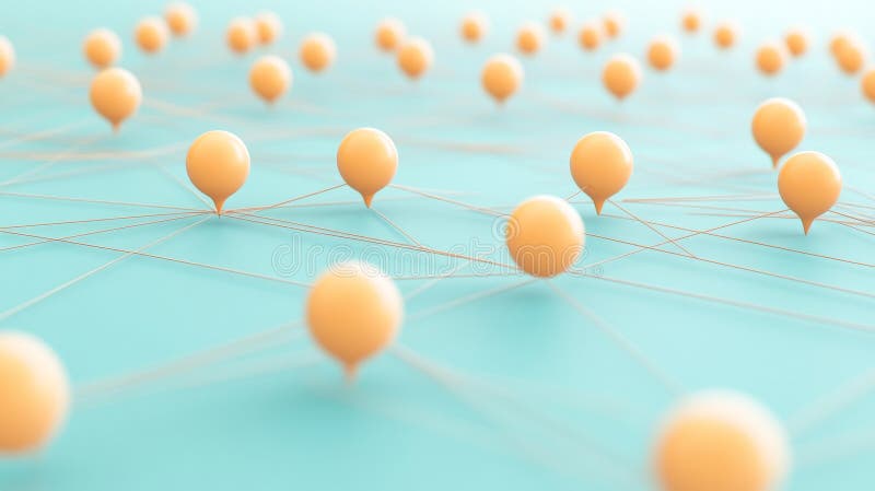 Interlinked Light Bulbs, Forming a Network that Symbolizes Innovation ...