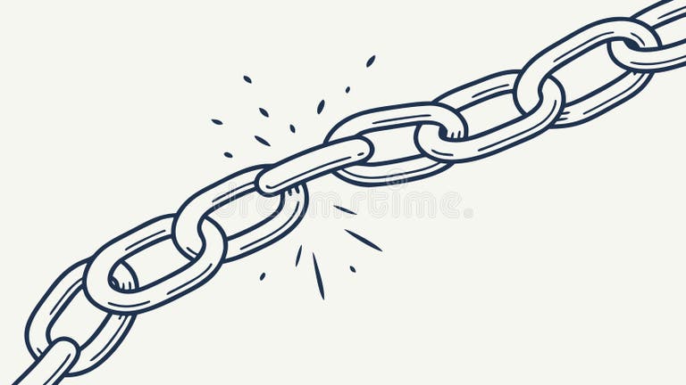 Interlocked Chain Link, Unity and Support, Unbreakable Bonds, Vector ...