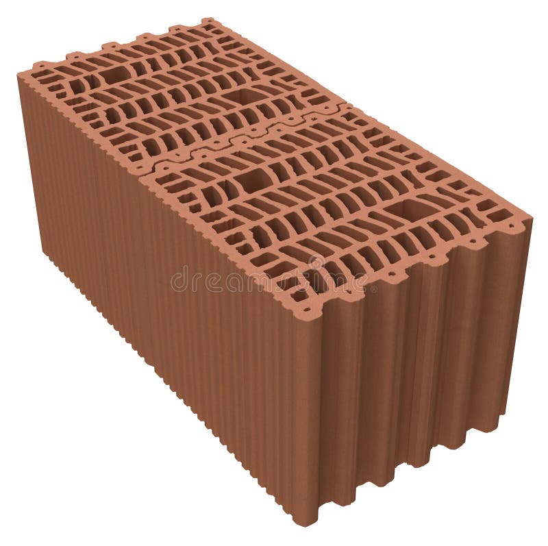 Interlocked thermo bricks stock photo. Image of clay - 127482212